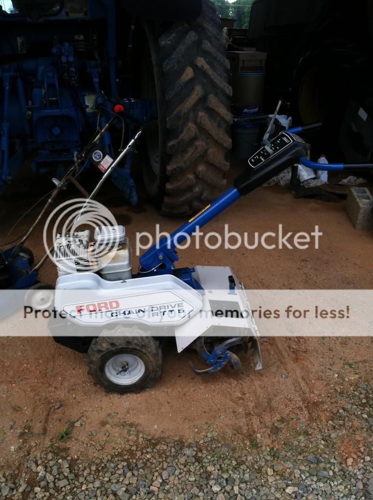 Old Ford Dealership sale & Ford tiller/mower
