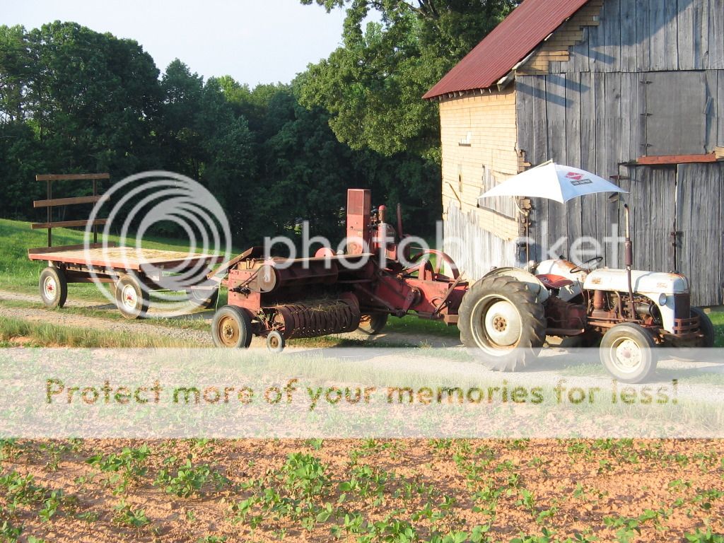 Bailing with the 8N & Dearborn Baler & Dearborn Wagon
